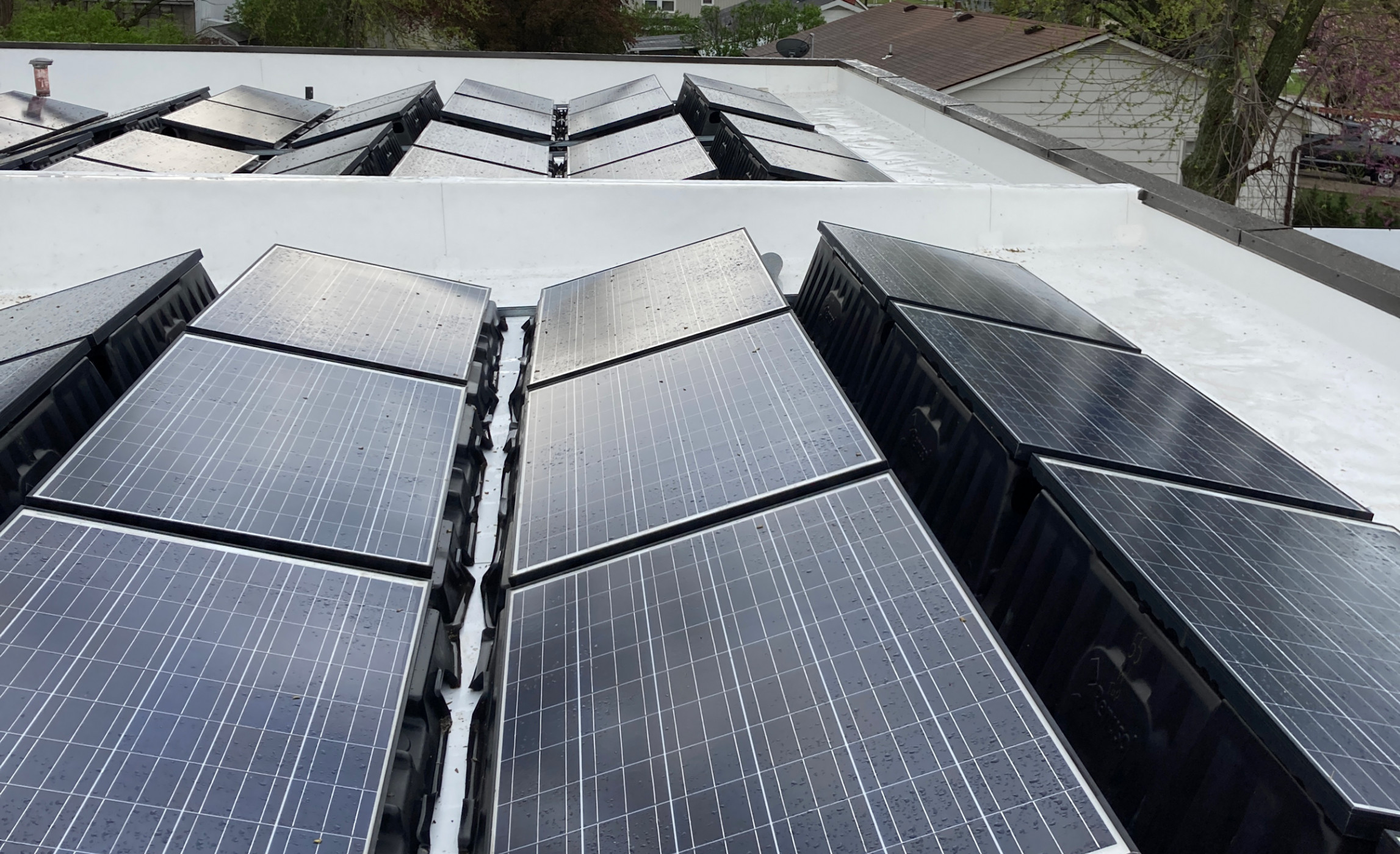 Challenging TPO Installation with Solar Panels - Christian Brothers Roofing